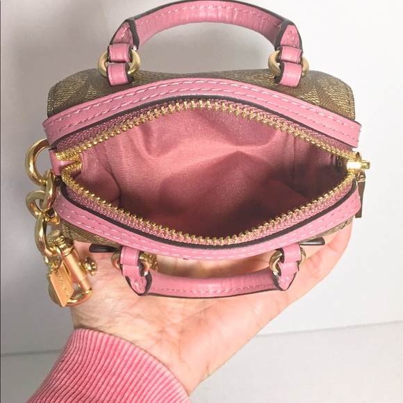 Coach | Bags | Coach Mini Rowan Satchel Bag Purse Charm Nwt | Poshmark